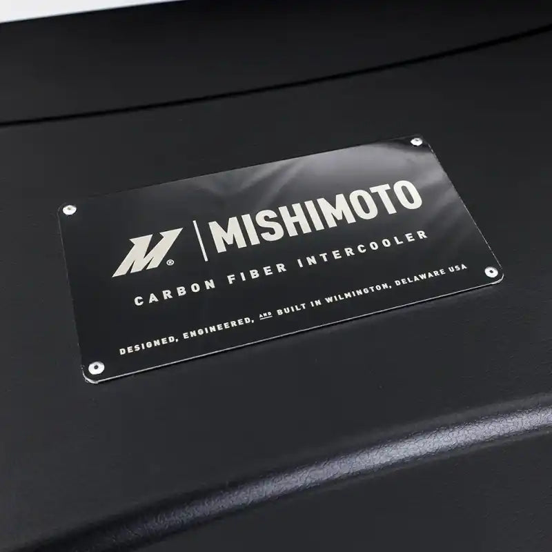 Mishimoto Universal Carbon Fiber Intercooler - Gloss Tanks - 525mm Gold Core - C-Flow - R V-Band ...