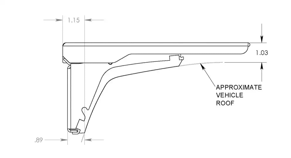 ACARI FLEET RTM-101-LP-C-FORD RTM101LPCFORD-ROOF TOP MT BRACKET ...