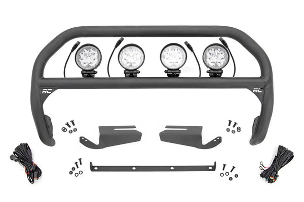 Rough Country 51104 - Nudge Bar 4 in. Round Lend [4] OE Modular Steel ...