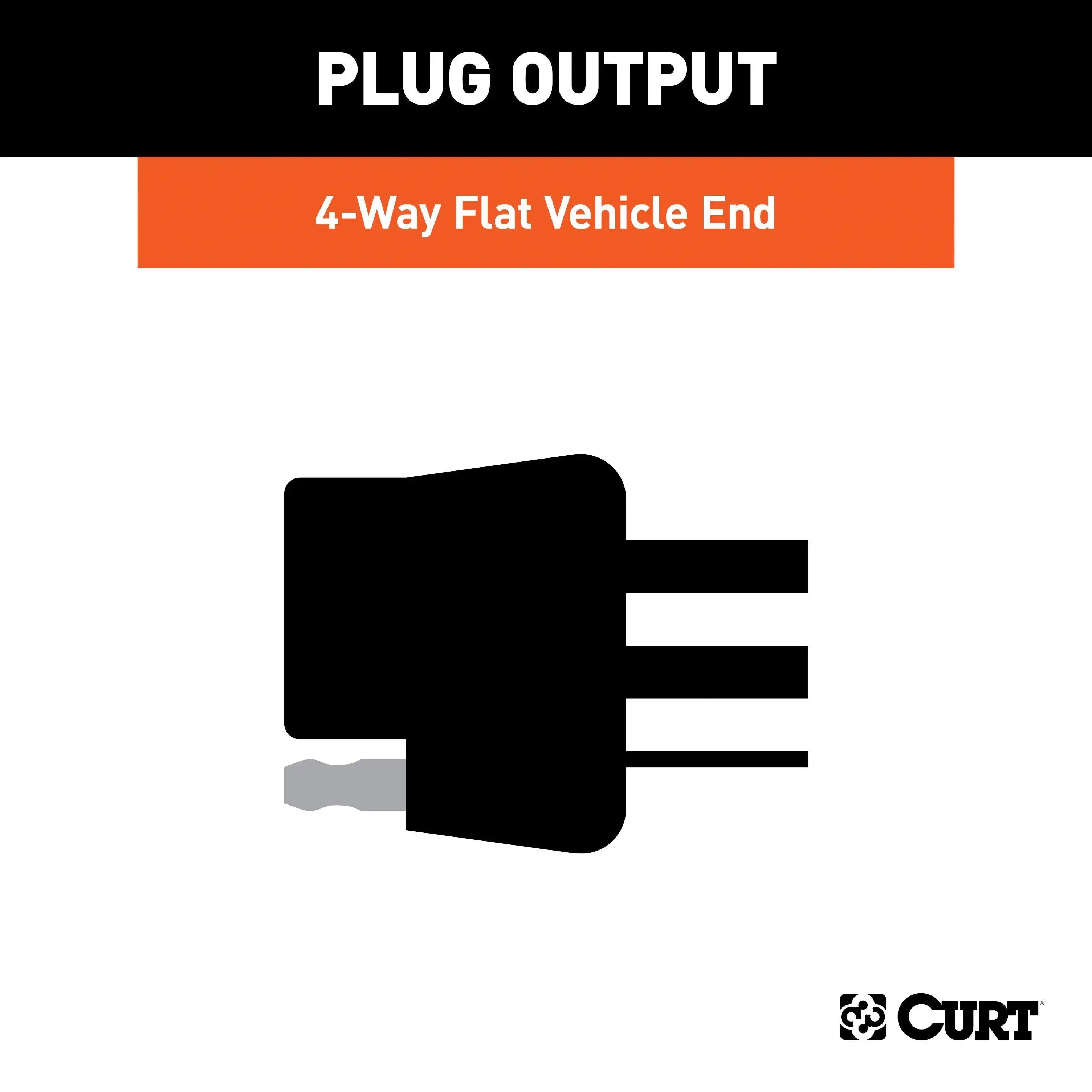 CURT 56110 - Custom 4-Flat Select Ford F-150 OEM Tow Package Required ...