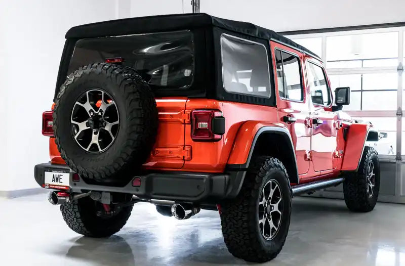 AWE Tuning 2018+ Jeep Wrangler JL/JLU Tread Edition Axle-Back Dual Exh ...