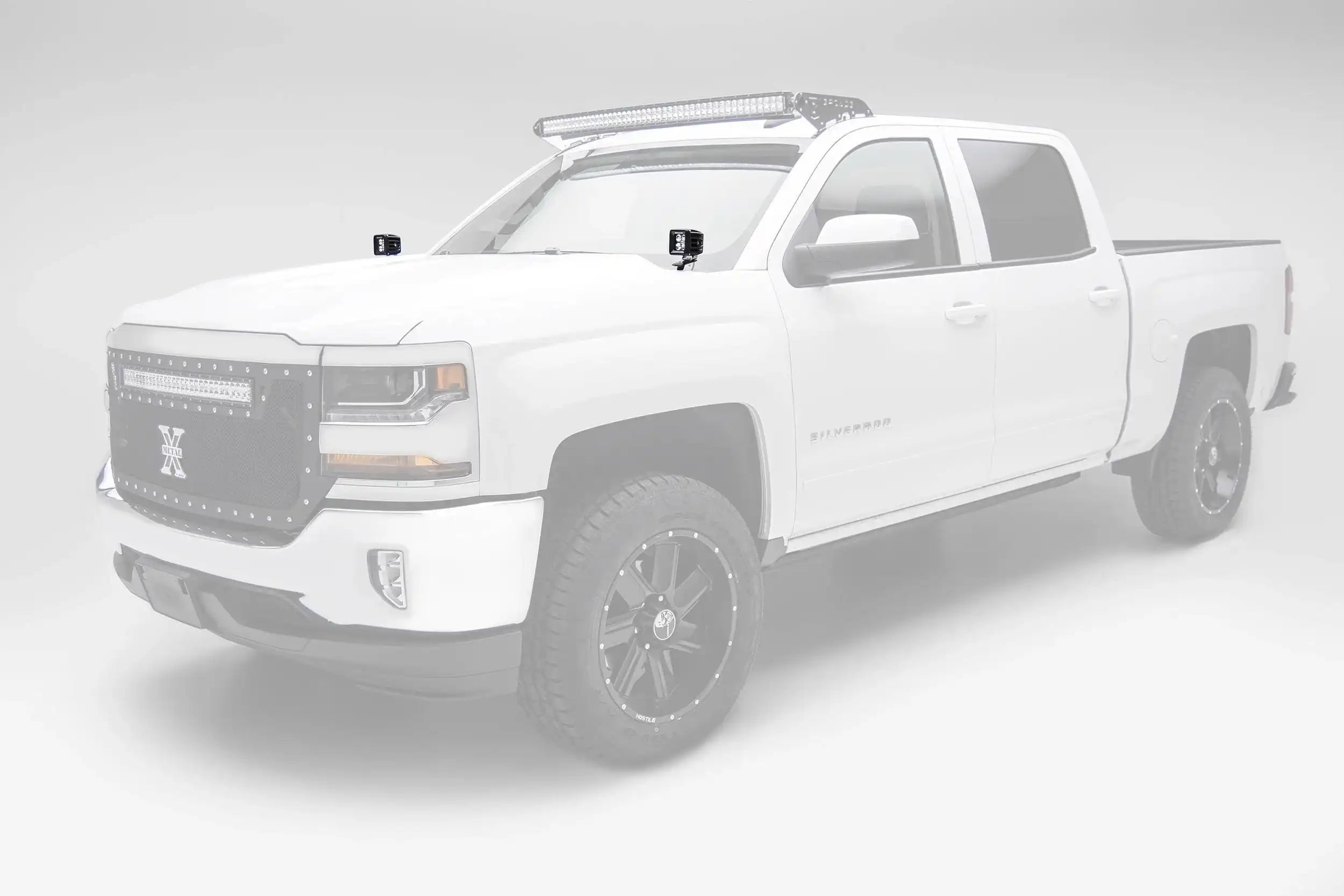 T-Rex Z362081-KIT2 CHEVROLET SILVERADO 1500 A-Pillar 2 LED Pod Lights ...