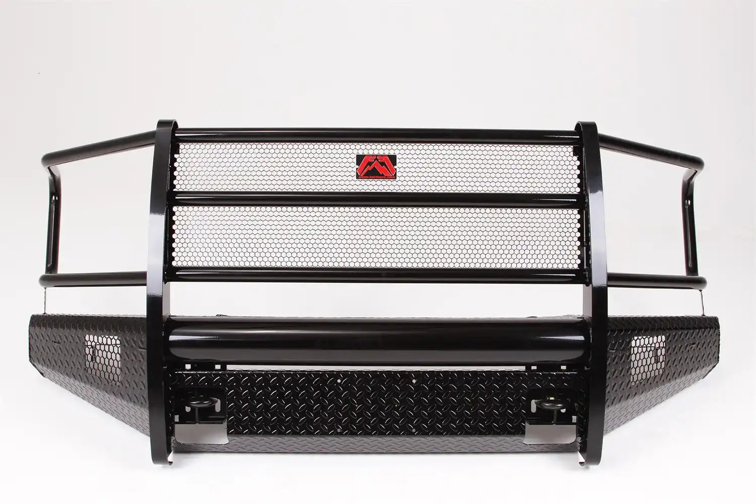 Fab Fours FF15-K3250-1 - Black Steel Front Bumper – TruckPoint: Truck ...